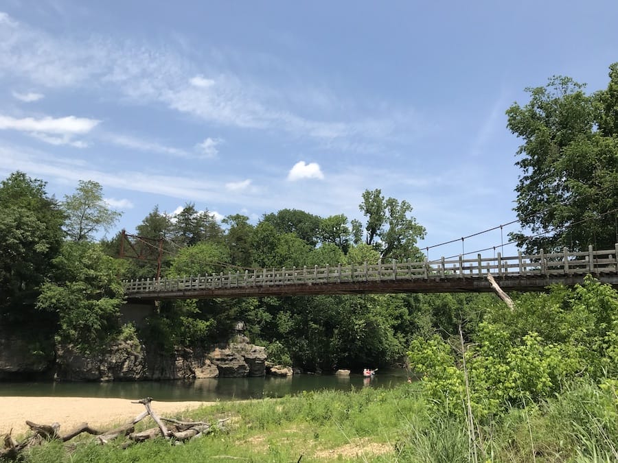 Sylamore Swinging Bridge in Allison - Only In Arkansas