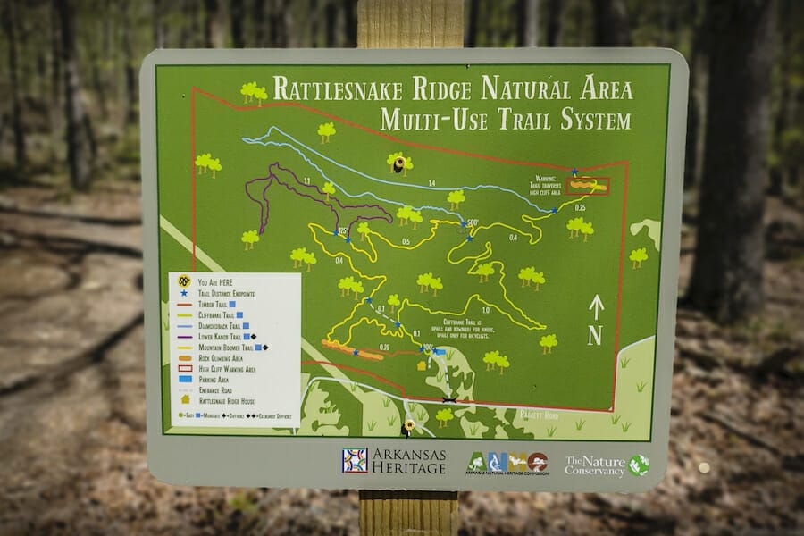 Hiking, Biking and Climbing Rattlesnake Ridge - Only In Arkansas