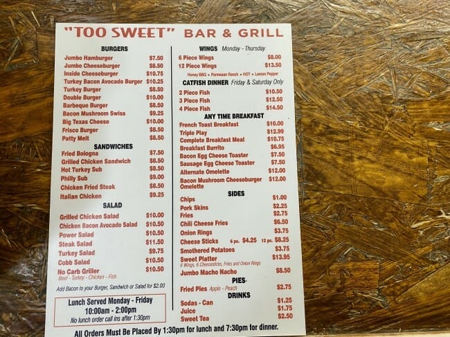 Too Sweet Bar & Grill is the Real Deal - Only In Arkansas