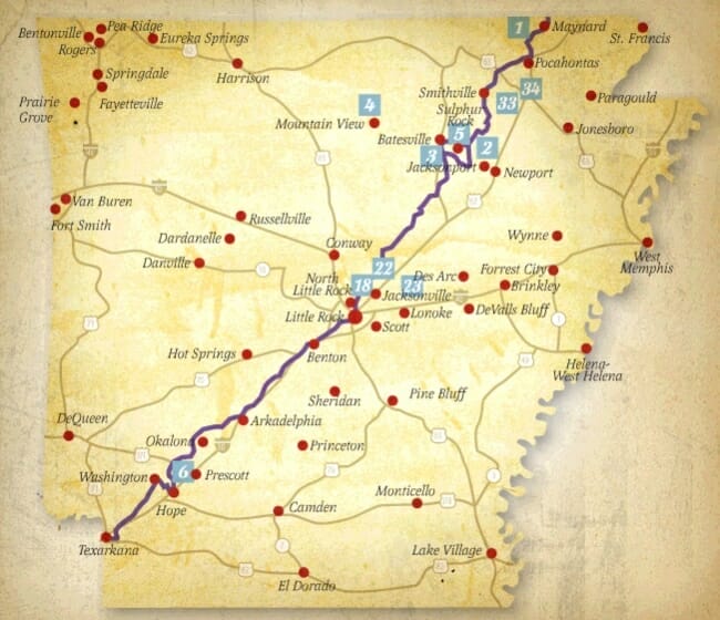 The Southwest Trail Through Arkansas - Only In Arkansas